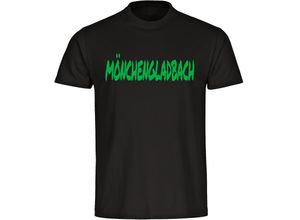 4068859514884 - multifanshop Herren T-Shirt - Mönchengladbach - Textmarker - Druck grün - Männer