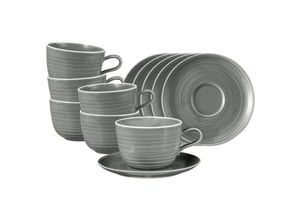 4262487295959 - Milchkaffeetassen mit Untertassen Terra 400 ml 6er Set