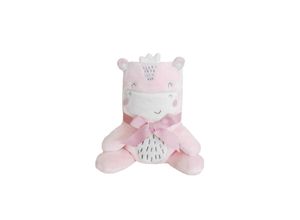 3801103021087 - Kikkaboo Babydecke Fleece 3D Tierstickerei Größe 100 x 75 cm Kuscheltier pink