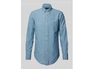 3615739473543 - Regular Fit Freizeithemd mit Logo-Stitching Modell CHAMBRAY