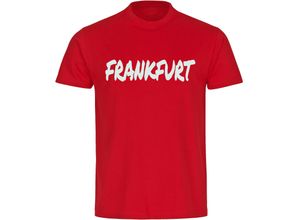 4068859505394 - multifanshop Herren T-Shirt - Frankfurt - Textmarker - Druck weiß - Männer