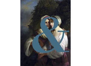 4049009352204 - Acrylglasbild »Liebespaar mit Farbklecks« Kunst-Gemälde-Frau-Bilder von Liebespaaren-Historische Persönlichkeiten-Formen-Mann Fine Art-Print in Galeriequalität