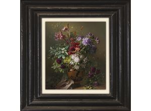 4049009100812 - Leinwandbild »Blumen« Kunst-Blumen-Blumenbilder-Vasen & Töpfe-Stillleben Premium-Leinwandstoff Handarbeit aus Deutschland 40x40cm