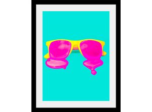 4049009110859 - Bild QUEENCE Brille Bilder Gr B H T 40 cm x 50 cm x 3 cm bunt Kunstdrucke Bilder in 3 Größen gerahmt 4049009110859 - Bild QUEENCE Brille Bilder Gr B H T 40 cm x 50 cm x 3 cm bunt Kunstdrucke Bilder in 3 Größen gerahmt