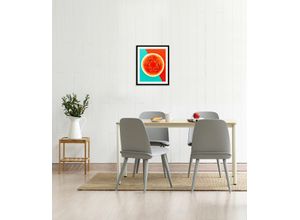 4049009921790 - Bild QUEENCE Nils Bilder Gr B H 40 cm x 50 cm Wandbild Hochformat 1 St orange Bild Kunstdruck Bilder mit Rahmen