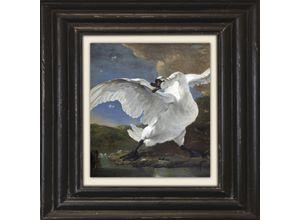 4049009357544 - Leinwandbild »Schwan« Kunst-Schwanen Bilder-Tiere Premium-Leinwandstoff Handarbeit aus Deutschland 40x40cm