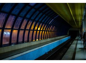 4049009356424 - Acrylglasbild QUEENCE Bahngleis bunt (farbe bild(er) bunt) B120cm H80cm T24cm Bilder Fine Art-Print in Galeriequalität