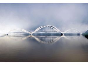 4049009068358 - Acrylglasbild QUEENCE Brücke bunt (farbe bild(er) bunt) B90cm H60cm T24cm Bilder Fine Art-Print in Galeriequalität