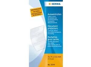 4008705789677 - HERMA Ausweishüllen Transparent PP (Polypropylen) 111 x 71 cm 25 Stück