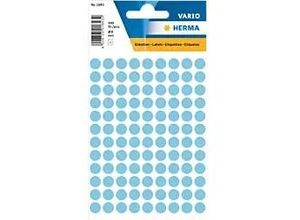 4008705702027 - HERMA Etiketten 1843-10 Blau 8 mm 50 Blatt à 108 Etiketten