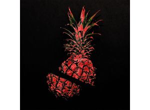 4067437736212 - Acrylglasbild MY HOME Ananas - Acrylbilder mit Blattgold veredelt Bilder Gr B H 90 cm x 90 cm Acrylglasbild mit Blattgold-Farbvariante Ananas 1 St rot Acrylglasbilder Rote Farbvariante Handgearbeitet Gerahmt Edel