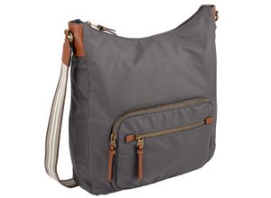 4251234471470 - Hobo CAMEL ACTIVE Bari Kinder Gr B H T 35cm x 38cm x 13cm grau Nylon kontrastfarbene Details Taschen aus hochwertigem matten Nylon mit gestreiftem Gewebeband