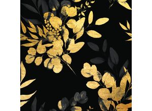 4067437736588 - Acrylglasbild Eukalyptus - Acrylbilder mit Blattgold veredelt Bilder Gr B H 90 cm x 90 cm Acrylglasbild mit Blattgold 1 St goldfarben (gold) Acrylglasbilder Goldveredelung Handgearbeitet Gerahmt Edel