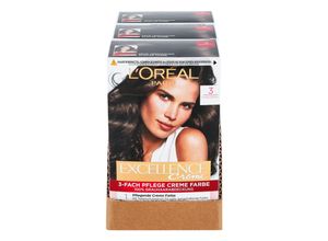 3600523715145 - LOreal Excellence dunkelbraun 3er Pack