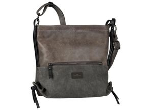 4251234435410 - Umhängetasche TOM TAILOR ELIN Damen Gr B H T 285cm x 26cm x 9cm grau Lederimitat Taschen mit seitlichen Zierbändern