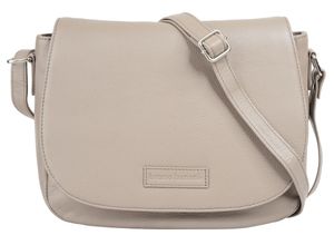 4262434232389 - Umhängetasche BRUNO BANANI Damen Gr B H T 28cm x 22cm x 9cm onesize beige Leder leicht glänzend unifarben Taschen echt Leder