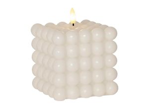 7391482061522 - Star Trading - Kerze Flamme Dot Bubblekerze Weiß led Timer Warmweiß 125 cm