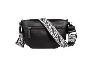 4255619914125 - Bauchtasche TOM TAILOR Palina Damen Gr B H T 30cm x 19cm x 105cm schwarz Polyurethan clean gepflegt unifarben Taschen aus weichem Lederimitat mit effektvollem Schulterriemen