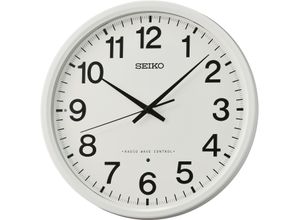 4517228838651 - Funkwanduhr SEIKO QHR027W weiß Wanduhren Ø 30cm QuarzuhrWohnzimmerEsszimmerKücheArbeitszimmerBüro Flur