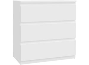 5904767049546 - Kommode EDMORE weiß B772cm H798cm T422cm Sideboards Kommode Breite ca 78 cm 5904767049546 - Kommode EDMORE weiß B772cm H798cm T422cm Sideboards Kommode Breite ca 78 cm