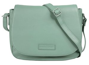 4262434232419 - Umhängetasche BRUNO BANANI Damen Gr B H T 28cm x 22cm x 9cm onesize grün (mint) Leder leicht glänzend unifarben Taschen echt Leder