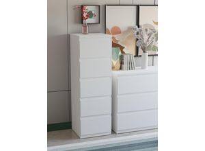 5904767049553 - Kommode EDMORE weiß B418cm H128cm T422cm Sideboards Kommode Höhe ca 128 cm