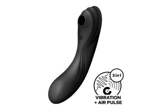 4061504036540 - SATISFYER - CURVY TRINITY 4 AIR PULSE VIBRATOR SCHWARZ