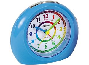 4026934196752 - Quarzwecker ATLANTA 1967 5 blau (hellblau) Wecker Kinder ideal auch als Geschenk Lernwecker