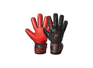 4060485556740 - Torwarthandschuhe REUSCH Attrakt Freegel Silver NC Damen Gr 8 schwarz (schwarz rot) 56% Elastodien 34% Polyester 5% Polyurethan mehrfarbig Sportlich Handschuhe mit flexibler Rückhand