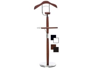 4251563469490 - Herrendiener Cardiff Mit Hosenstange Und Kleiderbügel I Unisex Kleiderbutler Metall & Holz I Stummer Diener In 4 Farben Erhältlich