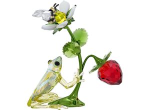 9009656675991 - Dekofigur SWAROVSKI Kristallfigur Sammelfigur Idyllia Frosch Biene und Erdbeere 5667599 Dekofiguren Gr B H 54 cm x 83 cm Frosch Biene und Erdbeere bunt (grün rot kristallweiß gelb goldfarben weiß schwarz) Weihnachtsengel Weihnachtsfiguren Kristall