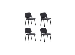 4251084663445 - Besucherstuhl Konferenzstuhl 4er Pack XT 600 Stoff hjh OFFICE