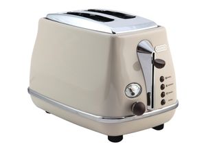 8004399761322 - CTOV 2103 BG Icona Vintage CTOV 2103BG Zwei-Schlitz-Toaster creme   beige CTOV 2103 BG 8004399761322