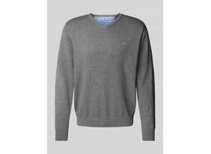 4062392763099 - Fynch-Hatton Pullover Herren Baumwolle grau Uni & Uninah