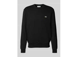 3666354905391 - LACOSTE Sweatshirt Herren Baumwolle schwarz Uni & Uninah