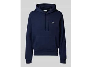 3666354875564 - LACOSTE Hoodie Herren Baumwolle blau Uni & Uninah