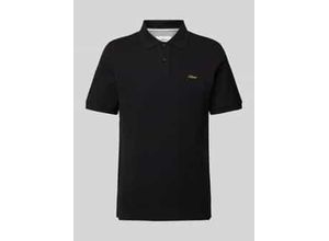 4099977235801 - Regular Fit Poloshirt aus reiner Baumwolle mit Label Stitching