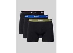 4063545013436 - Boxershorts mit elastischem Label-Bund Modell Power im 3er-Pack