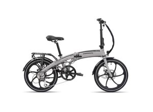 5420000083264 - Chrisson EFolder E Bike Klapprad Damen Herren 150 - 195 cm Pedelec 20 Zoll 8 Gänge Elektrofahrrad 250 W grau