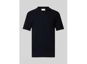 8716172341910 - Poloshirt mit V-Ausschnitt und Seiden-Anteil