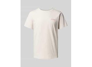 0195982216911 - T-Shirt mit Label-Print