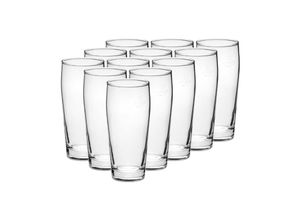 0726502180278 - Bierglas VAN WELL Willybecher transparent B7cm H165cm Ø7cm Glas Trinkgefäße 04 L geeicht spülmaschinenfest Gastronomiequalität 12-tlg