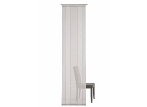 4043343591824 - Schiebegardine Jason Gardinen Gr 245 cm Klettband 60 cm grau (taupe) Schiebegardinen halbtransparent Gardine Streifen modern Wohnzimmer Schlafzimmer