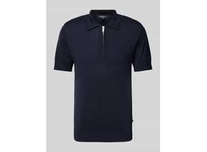 5715171136698 - Slim Fit Poloshirt mit Reißverschluss Modell Polo Knit