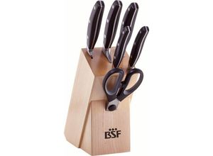 4004416404076 - BSF Messerblock BSF Daytona  Schwarz  Metall  7-teilig  Kochen Küchenmesser Messersets