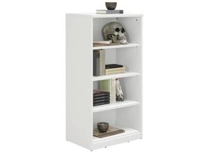 9009852644616 - Regal  Weiß  Holzwerkstoff  3 Fächer  55x110x36 cm  Typenauswahl Beimöbel erhältlich  Arbeitszimmer Büroregale Bücherregale