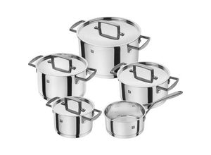 4009839536564 - Kochtopfset Bellasera  Edelstahl  Metall  5-teilig  16 cm20 cm16 cm  rund  backofengeeignet breiter Schüttrand  Kochen Töpfe