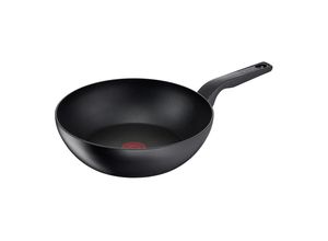 3168430330740 - Wok TEFAL Hard Titanium Pro G28919 Pfannen Gr Ø 28 cm + Höhe 8 cm schwarz Woks Antihaftversiegelung Induktion Temperaturanzeiger Ø 28 cm