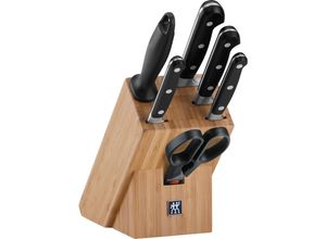 4009839282119 - Messerblock Professional S  Schwarz Buche  Metall  7-teilig  Kochen Küchenmesser Messersets