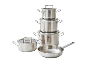 4009209384016 - Kochtopfset Original-Profi Collection®  Silber  Metall  5-teilig  16 cm20 cm  Made in Germany  breiter Schüttrand  Kochen Töpfe